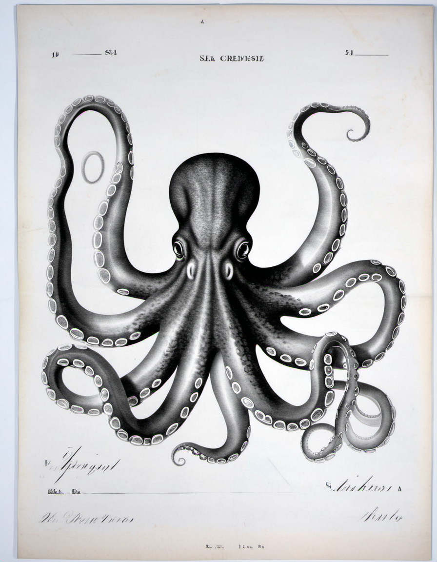 An AI image (Octopus) in the style of Model 52 - StableGenius.ai