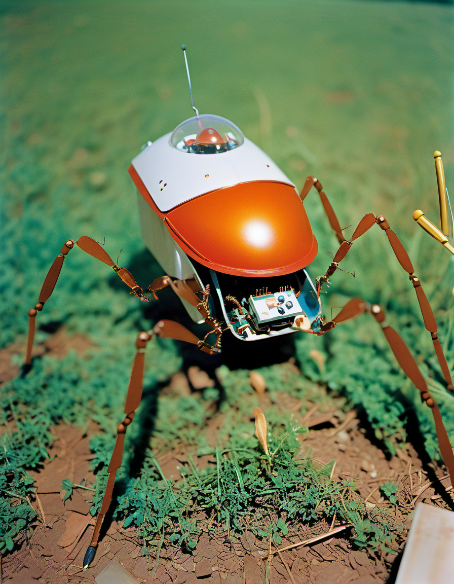 An AI image (Mechanical Ants) in the style of William Eggleston ...