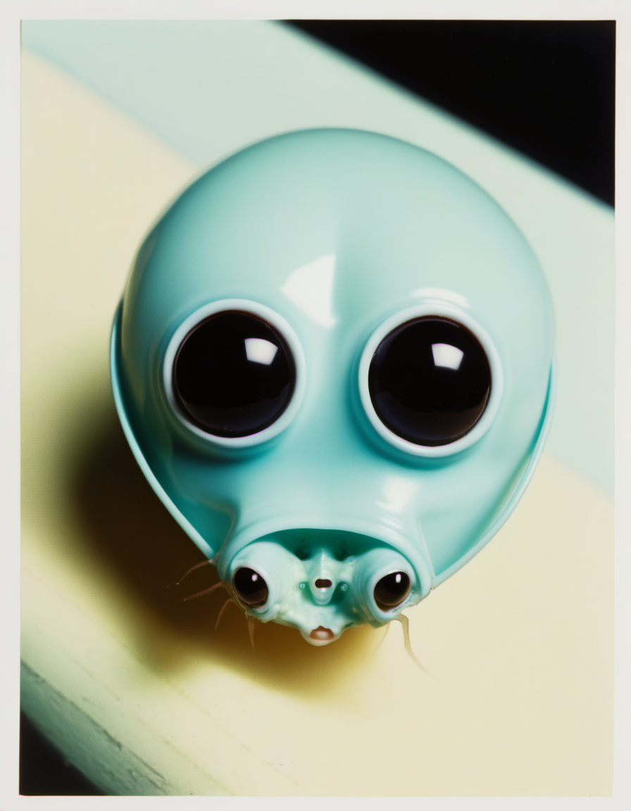An AI image (Baby Alien) in the style of William Eggleston ...