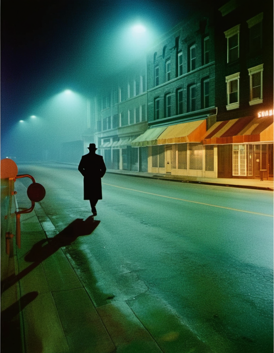 An AI image (The stalker) in the style of William Eggleston ...