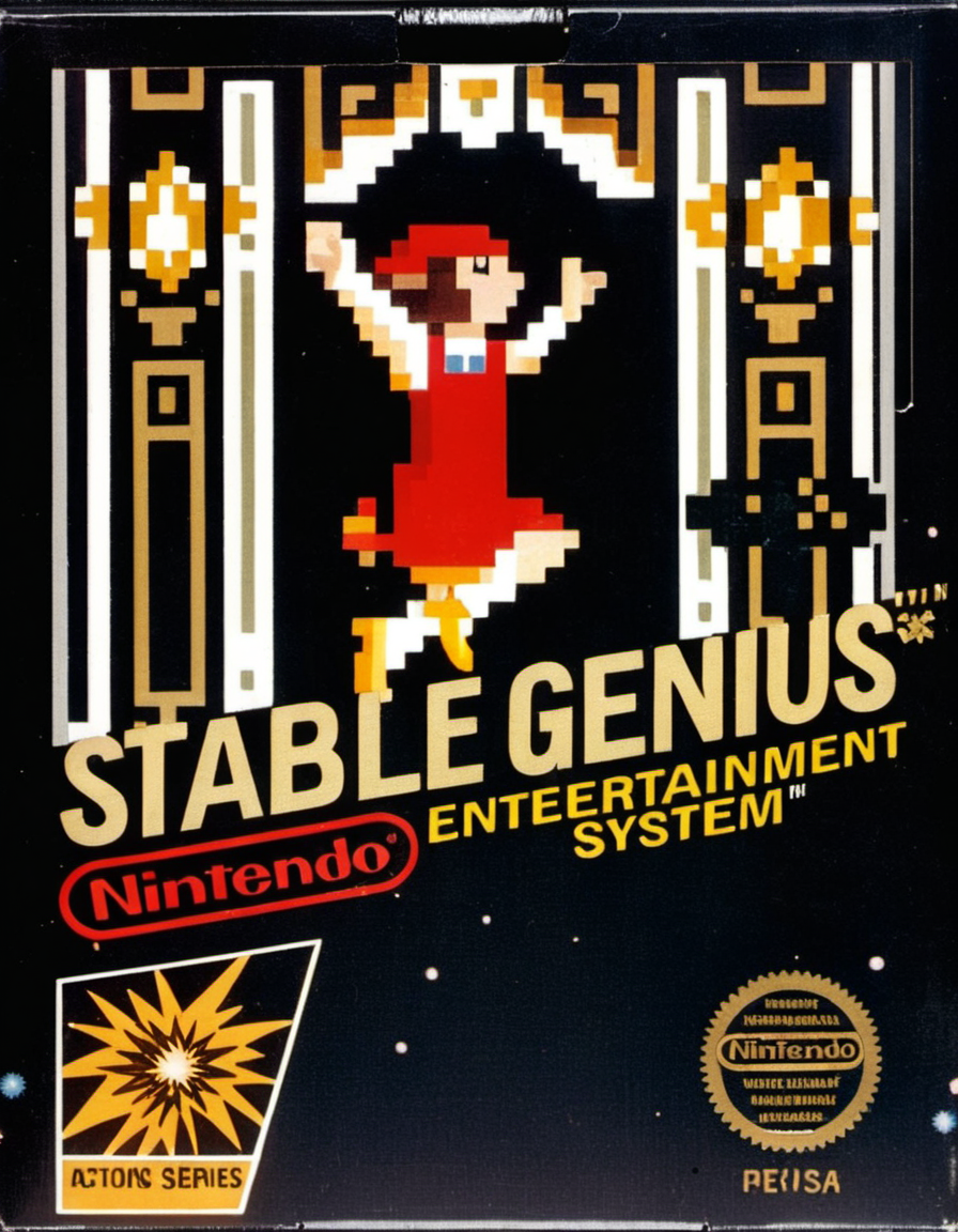 An AI image (Roaring 20's) in the style of Vintage Video Game Covers ...