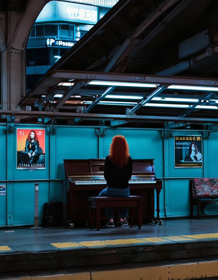 An AI image (Tori Amos) in the style of Liam Wong - StableGenius.ai