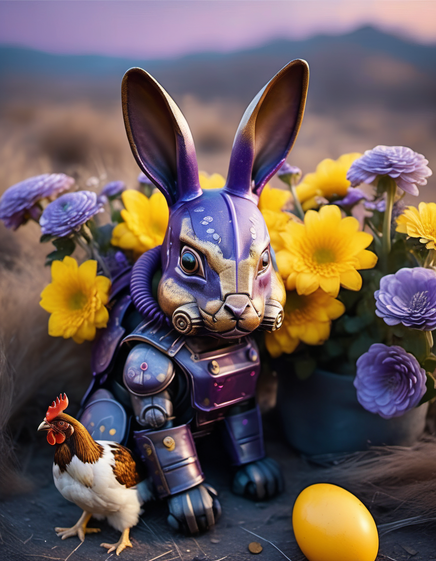 An AI image (Easter Rabbit) in the style of Fallout Power Armor ...