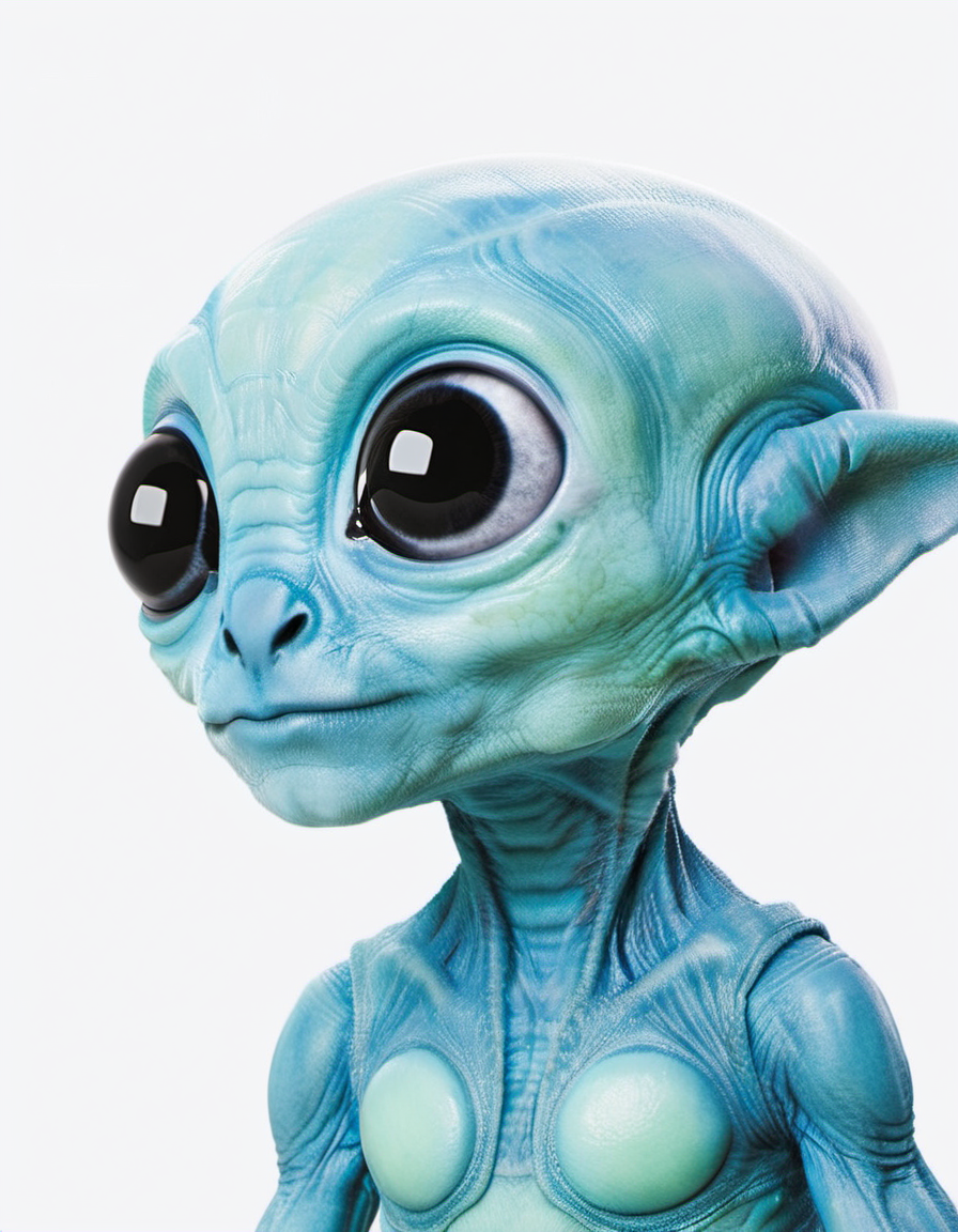 An AI image (Baby Alien) in the style of Telus Ads - StableGenius.ai