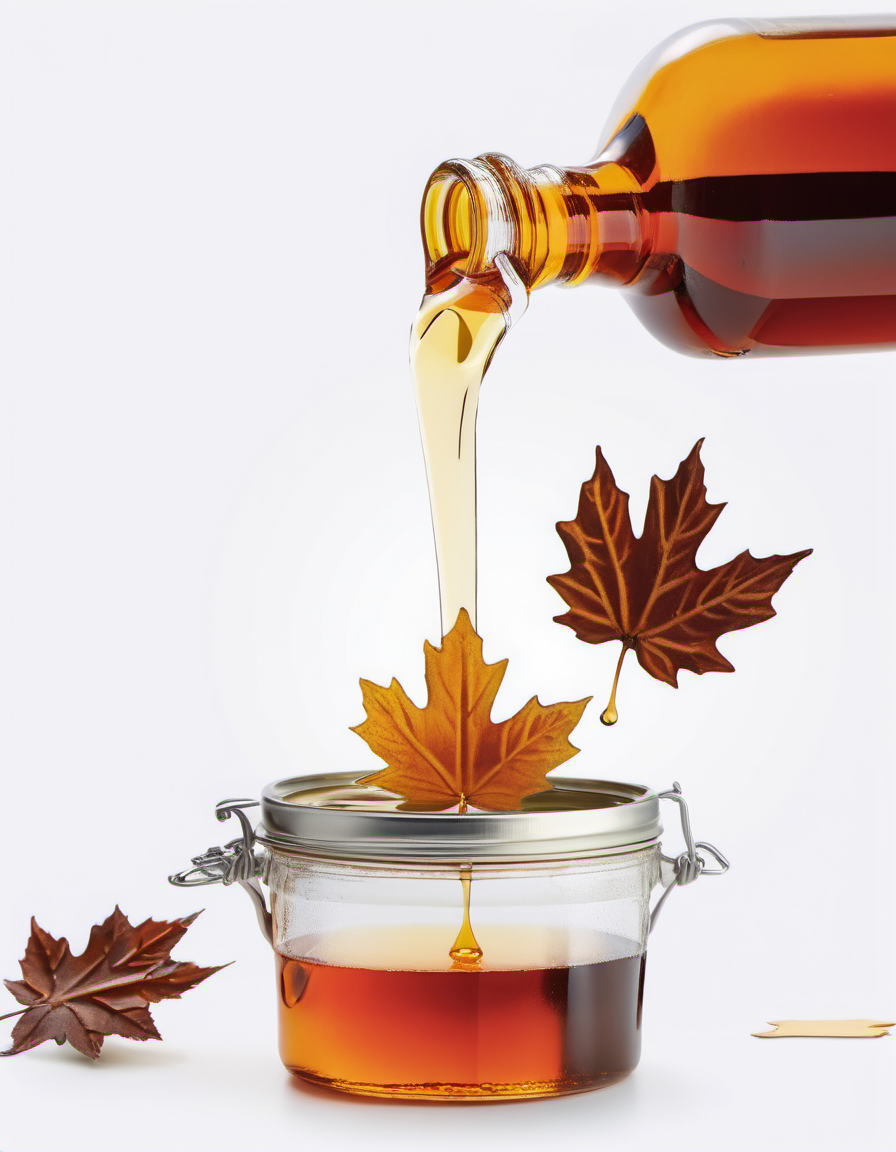 An AI image (Maple Syrup Label) in the style of Telus Ads - StableGenius.ai