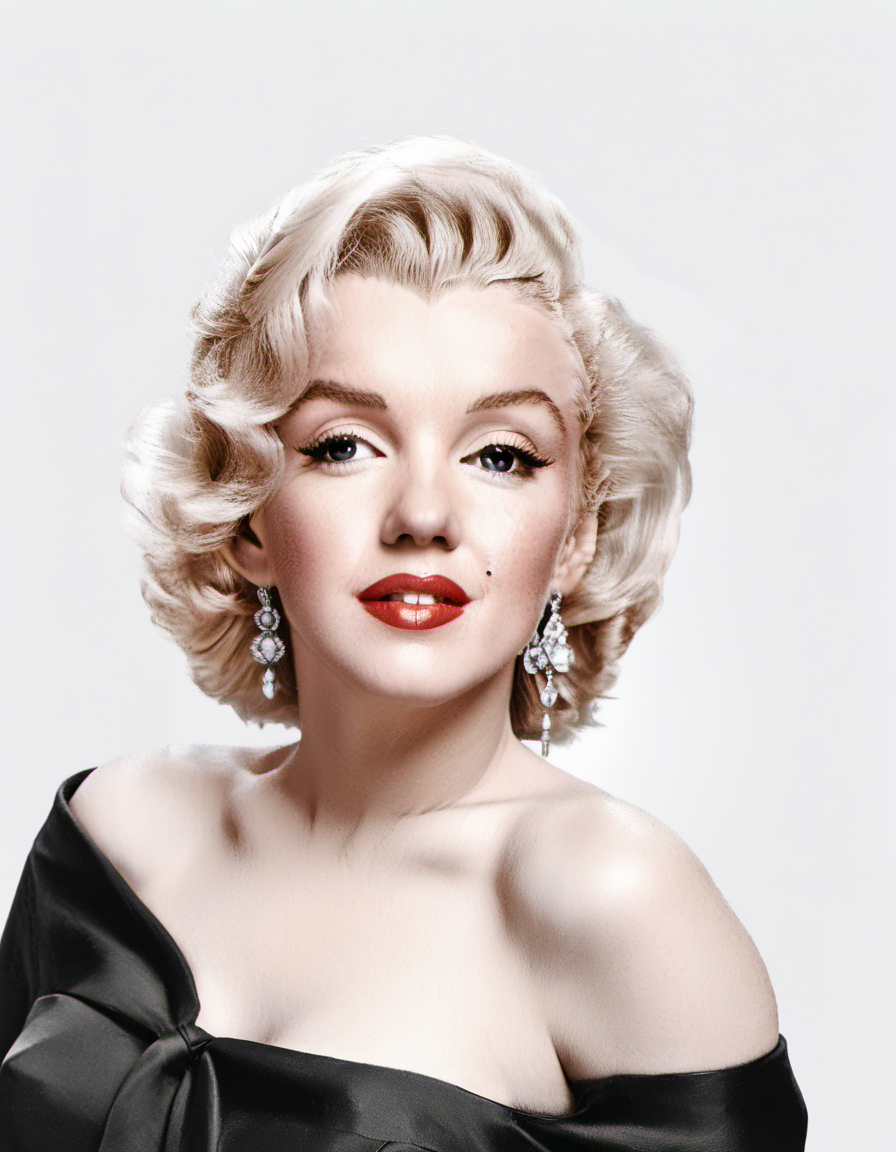 An AI image (Marilyn Monroe) in the style of Telus Ads - StableGenius.ai